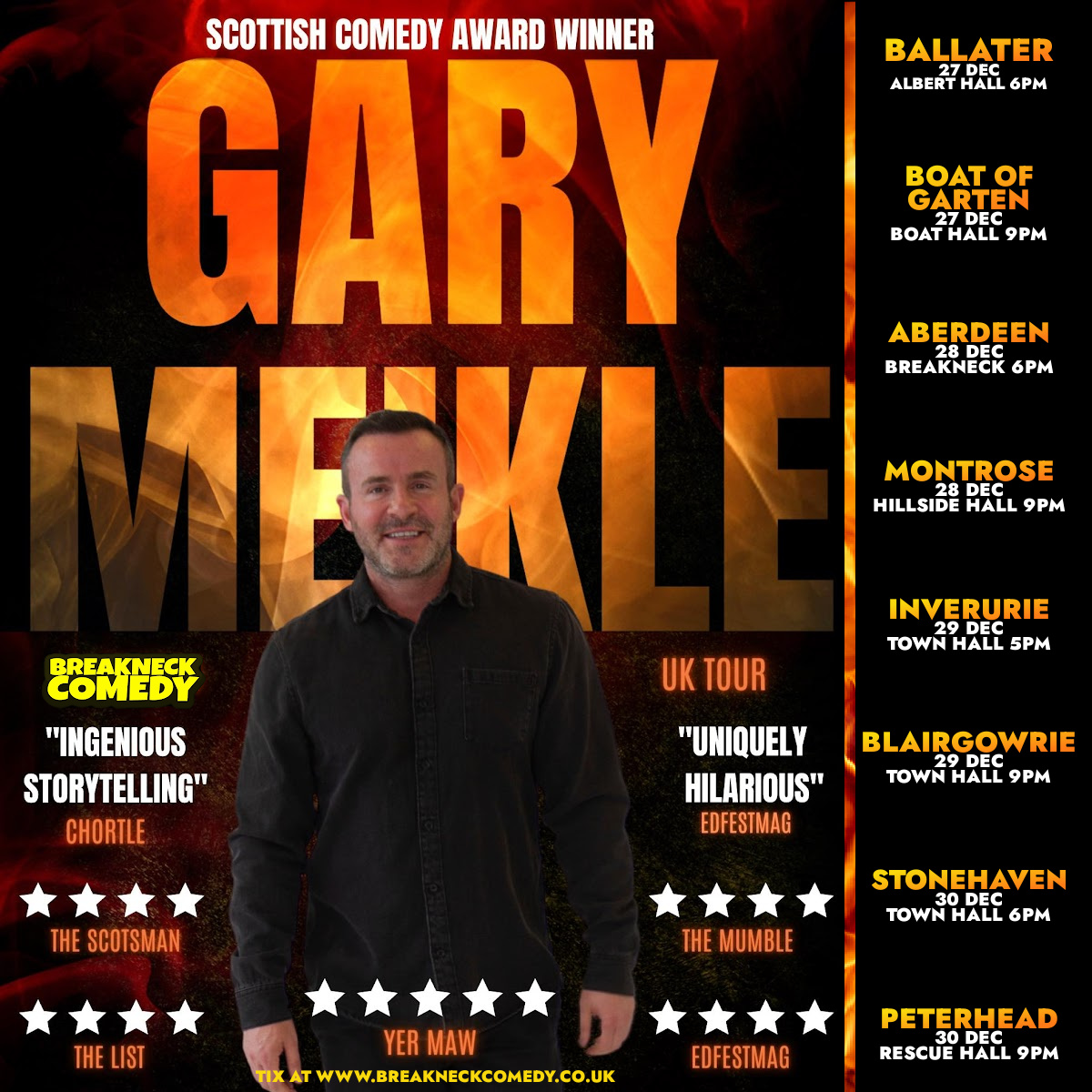 GARY MEIKLE , INVERURIE | Breakneck Comedy Club